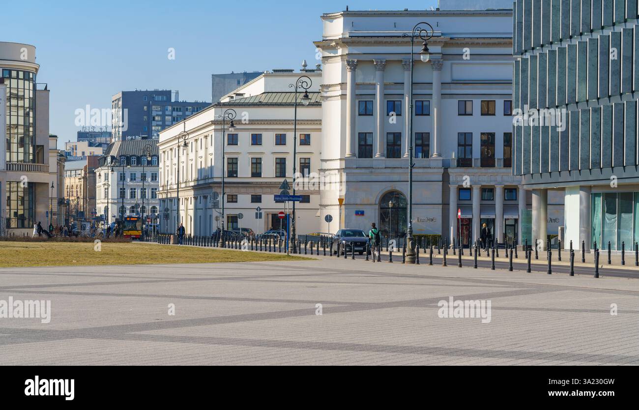Pilsudski Square - Central, prestigious place in Warsaw, Poland. Site ...