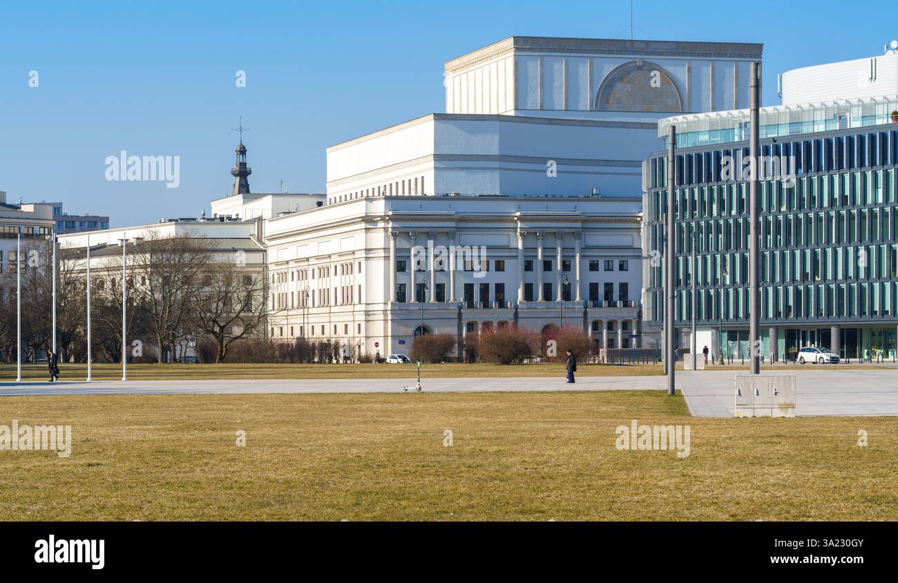Pilsudski Square - Central, prestigious place in Warsaw, Poland. Site ...