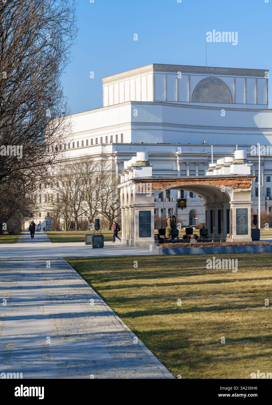 Pilsudski Square - Central, prestigious place in Warsaw, Poland. Site ...