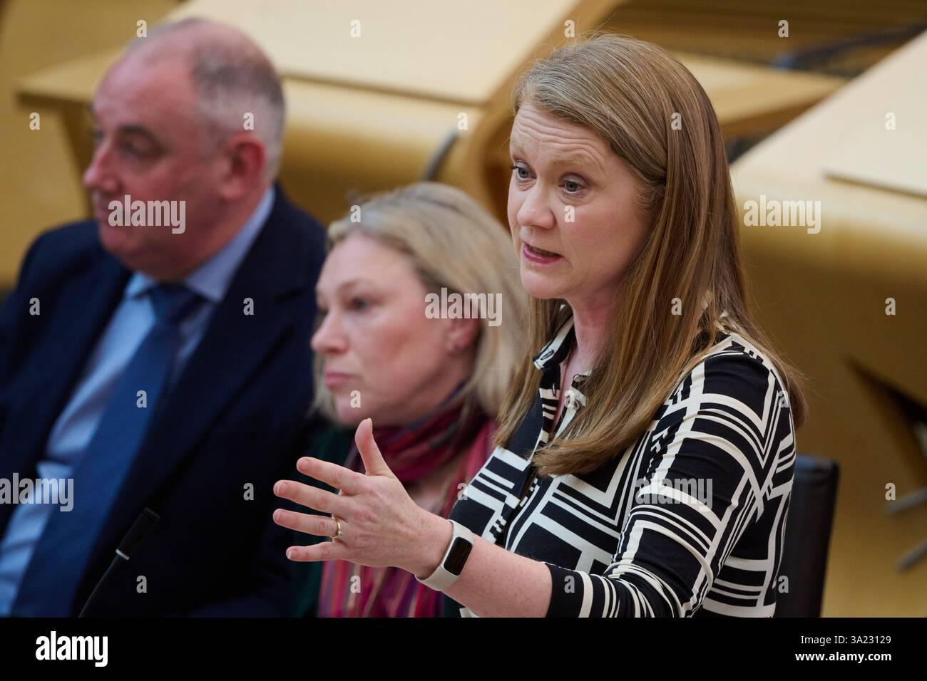 Edinburgh Scotland, UK 11 March 2025. Cabinet Secretary for Social ...
