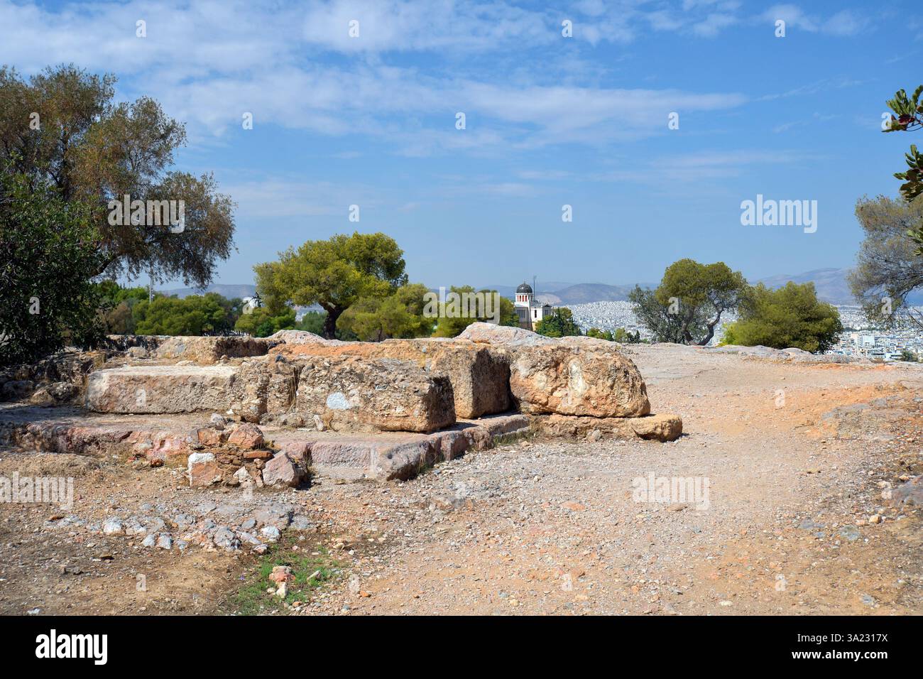 Athens, Greece - Pnyx - a historic place where democratic assemblies ...
