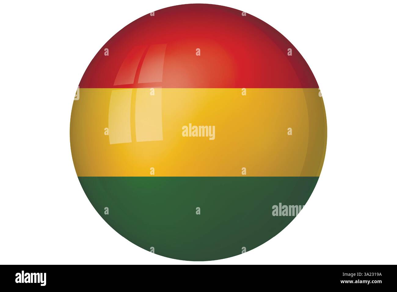 Flag of Bolivia. Bolivian national symbol in official colors. Template icon. Abstract vector ...