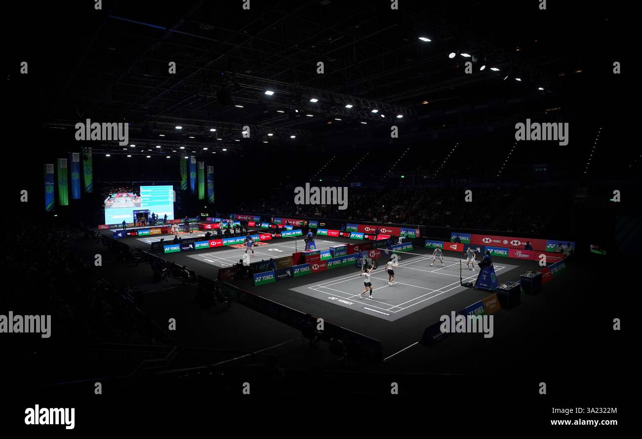 General view of the courts on day one of the YONEX All England Open ... General view of the courts on day one of the YONEX All England Open ...