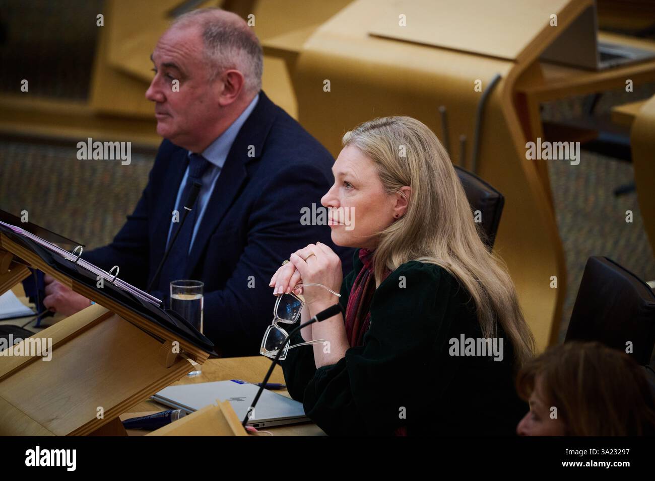 Edinburgh Scotland, UK 11 March 2025. Acting Cabinet Secretary for Net ...