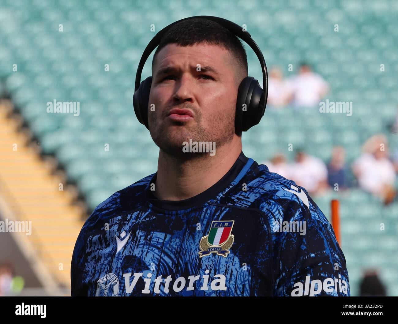 London, UK. 09th Mar, 2025. Marco Riccioni of Italy during Guinness Men ...