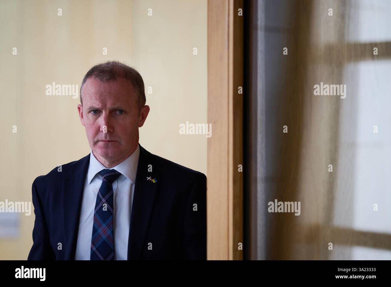 Edinburgh Scotland, UK 11 March 2025. Michael Matheson MSP at the ...
