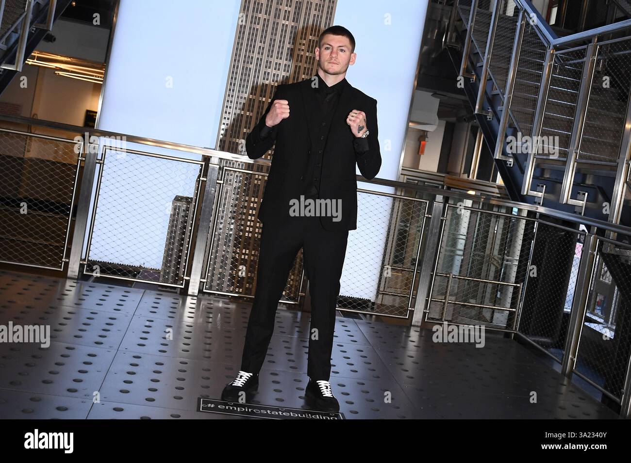 New York, USA. 11th Mar, 2025. Professional boxers Callum Walsh, WBC ...