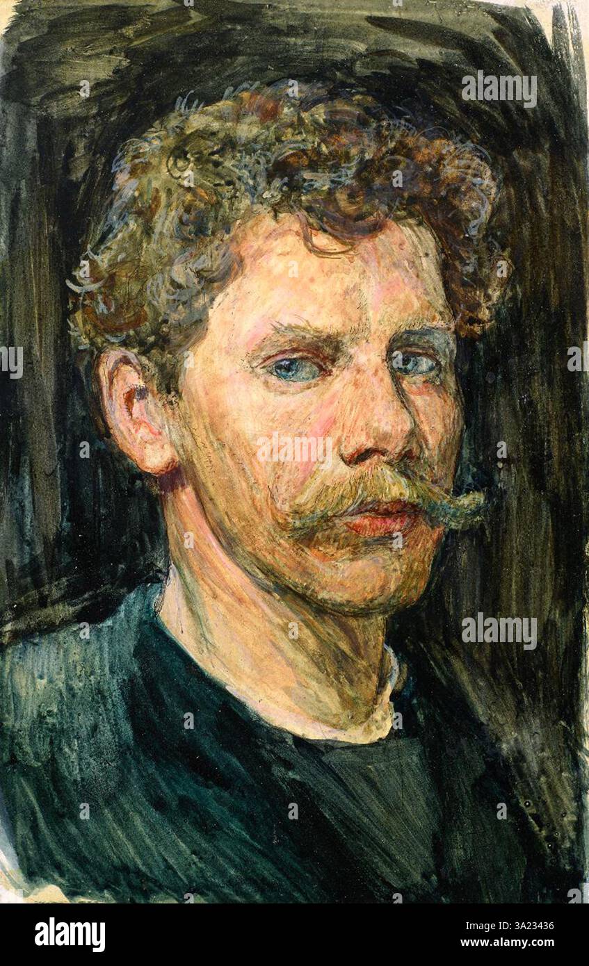 Albert Welti - self portrait - 983 - Kunsthaus Zürich Stock Photo - Alamy