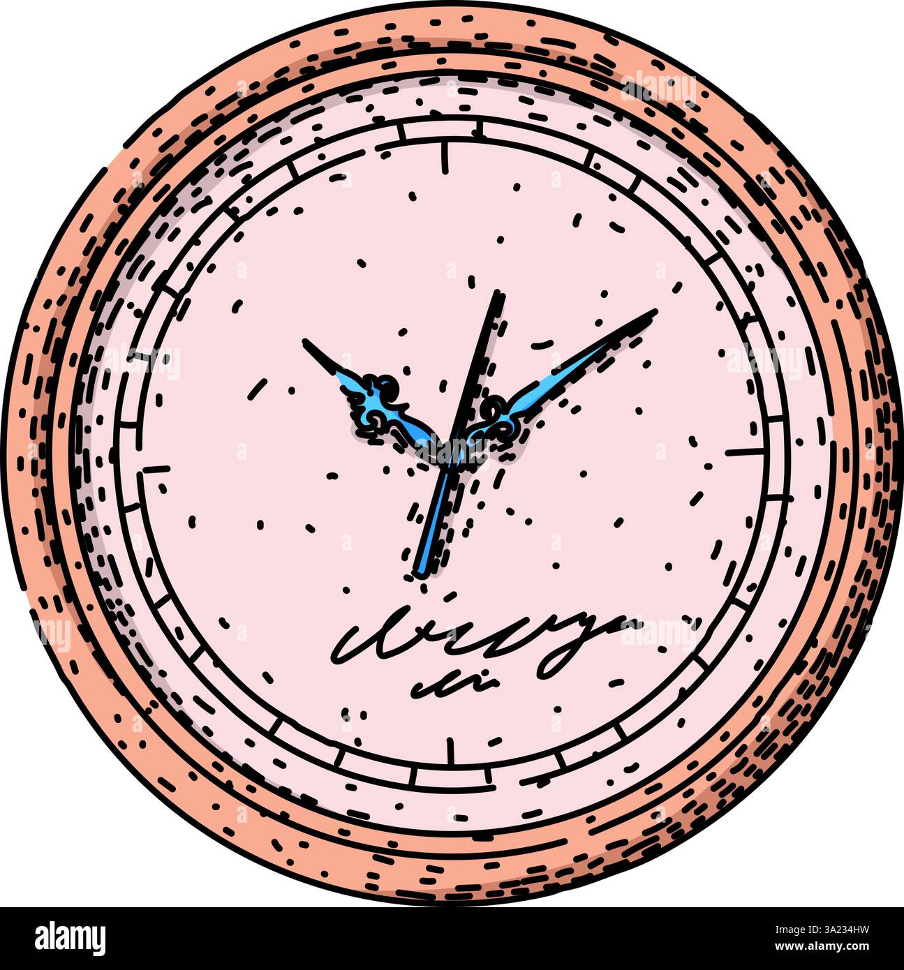 watch clock sketch hand drawn vector Stock Vector Image & Art - Alamy