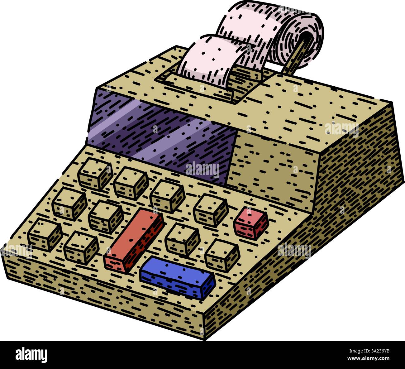 math calculator sketch hand drawn vector Stock Vector Image & Art - Alamy