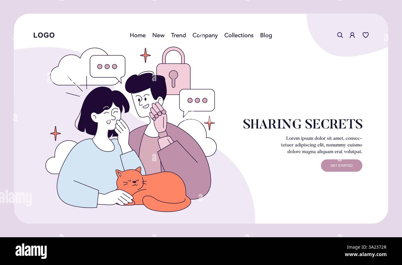 Shared moment of intimacy Stock Vector Images - Alamy