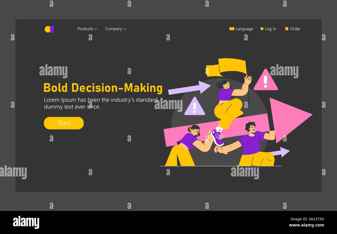 Risk management in decision-making visualizes strategies for navigating challenges. It ...