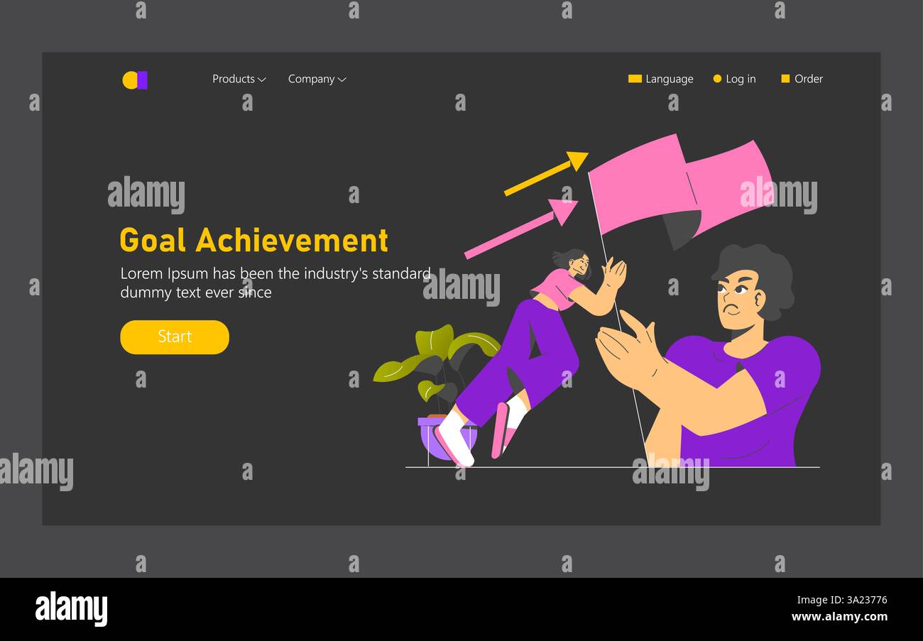 Goal Achievement concept. Individuals celebrating success after ...