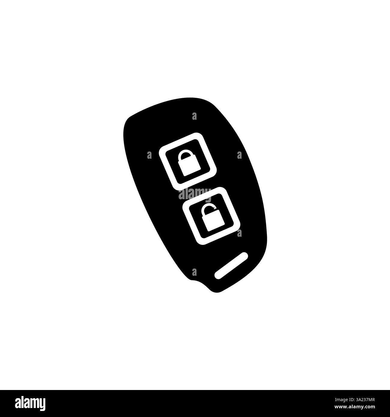 Electronic Car Remote Key, Immobilizer Solid Flat Vector Icon Isolated ...