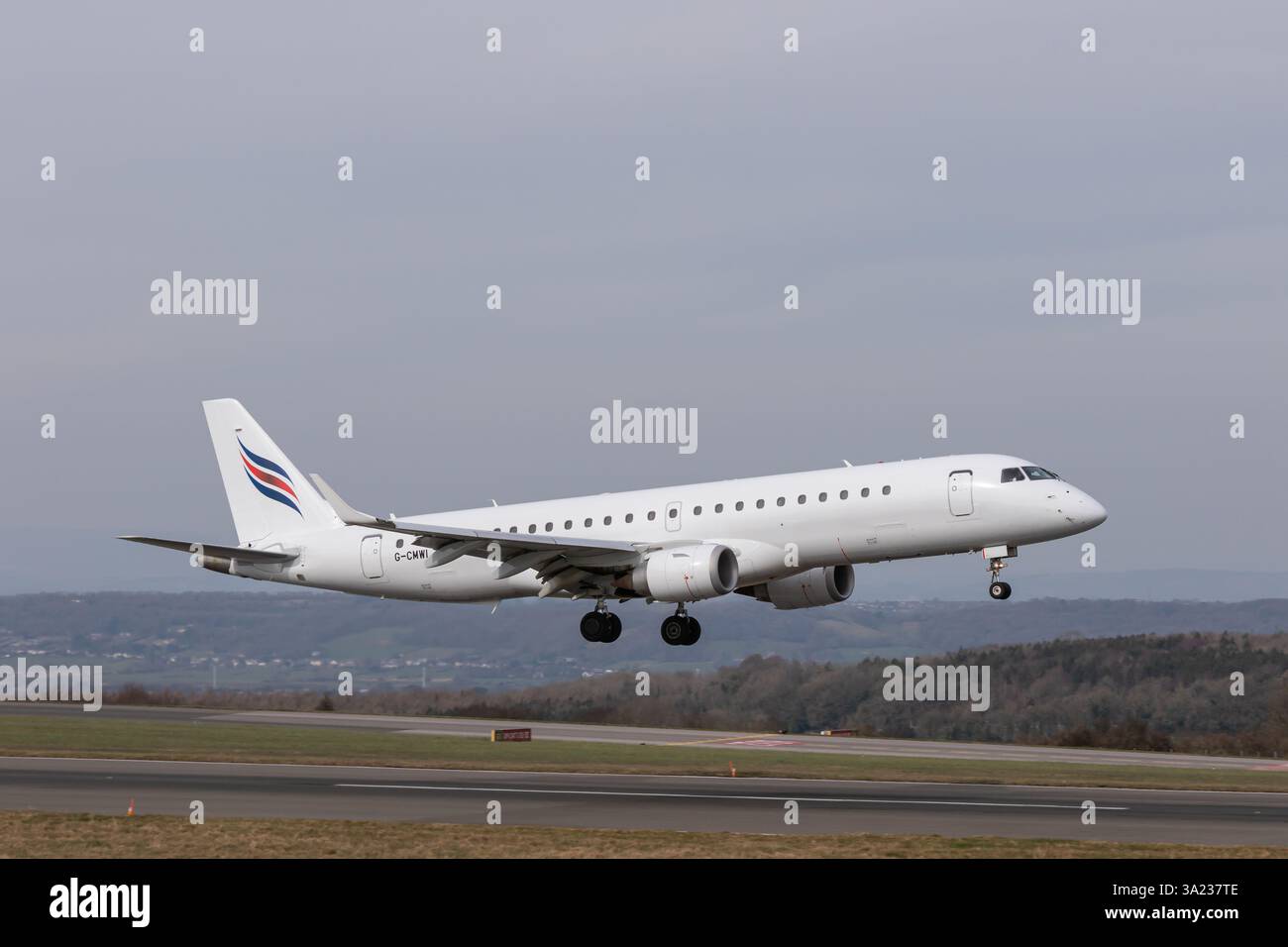 G-CMWI Embraer 190 Eastern Airways Bristol Airport 08/03/2025 Stock ...