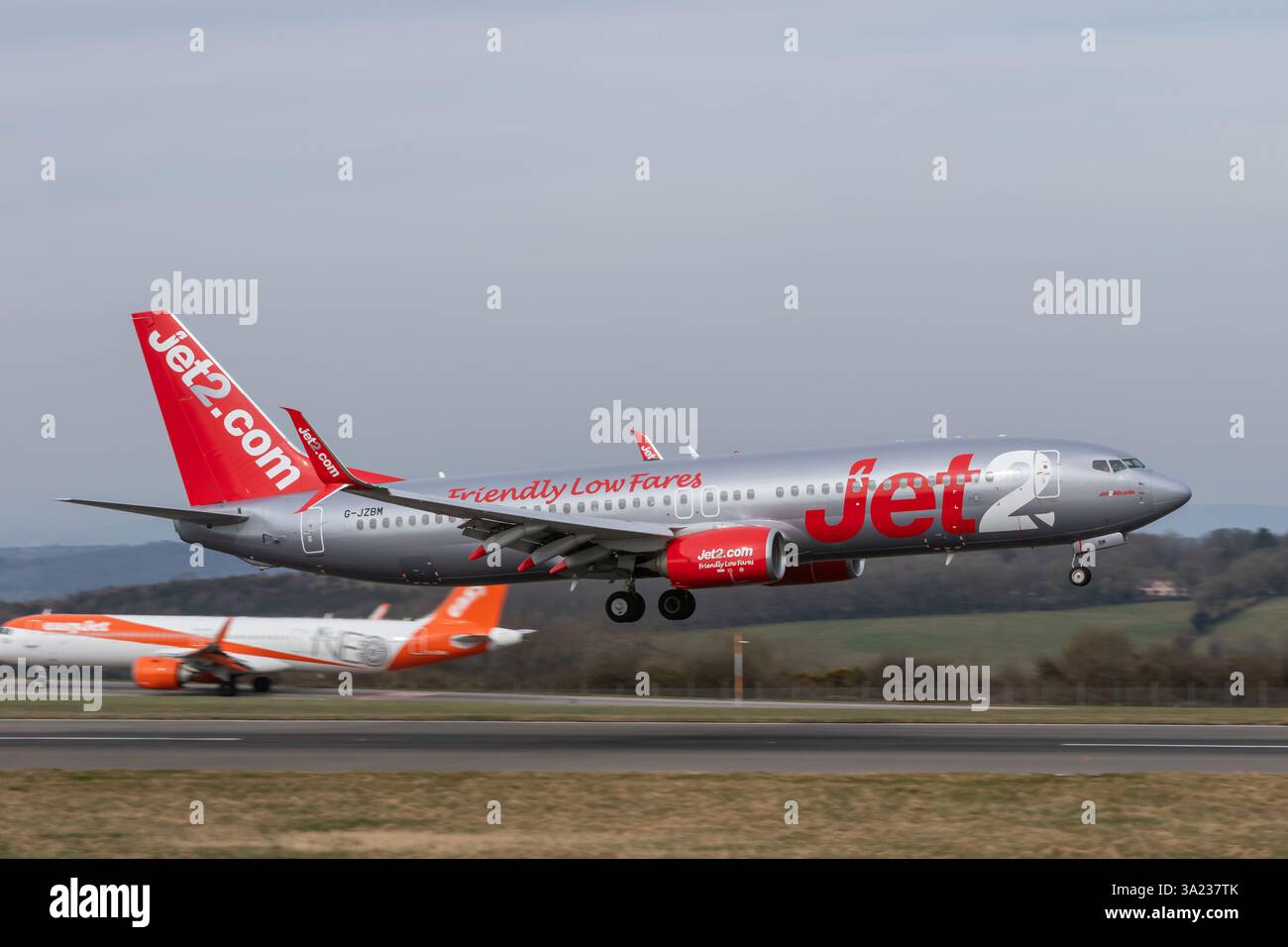G-JZBM Boeing 737-800 Jet2 Bristol Airport 08/03/2025 Stock Photo - Alamy