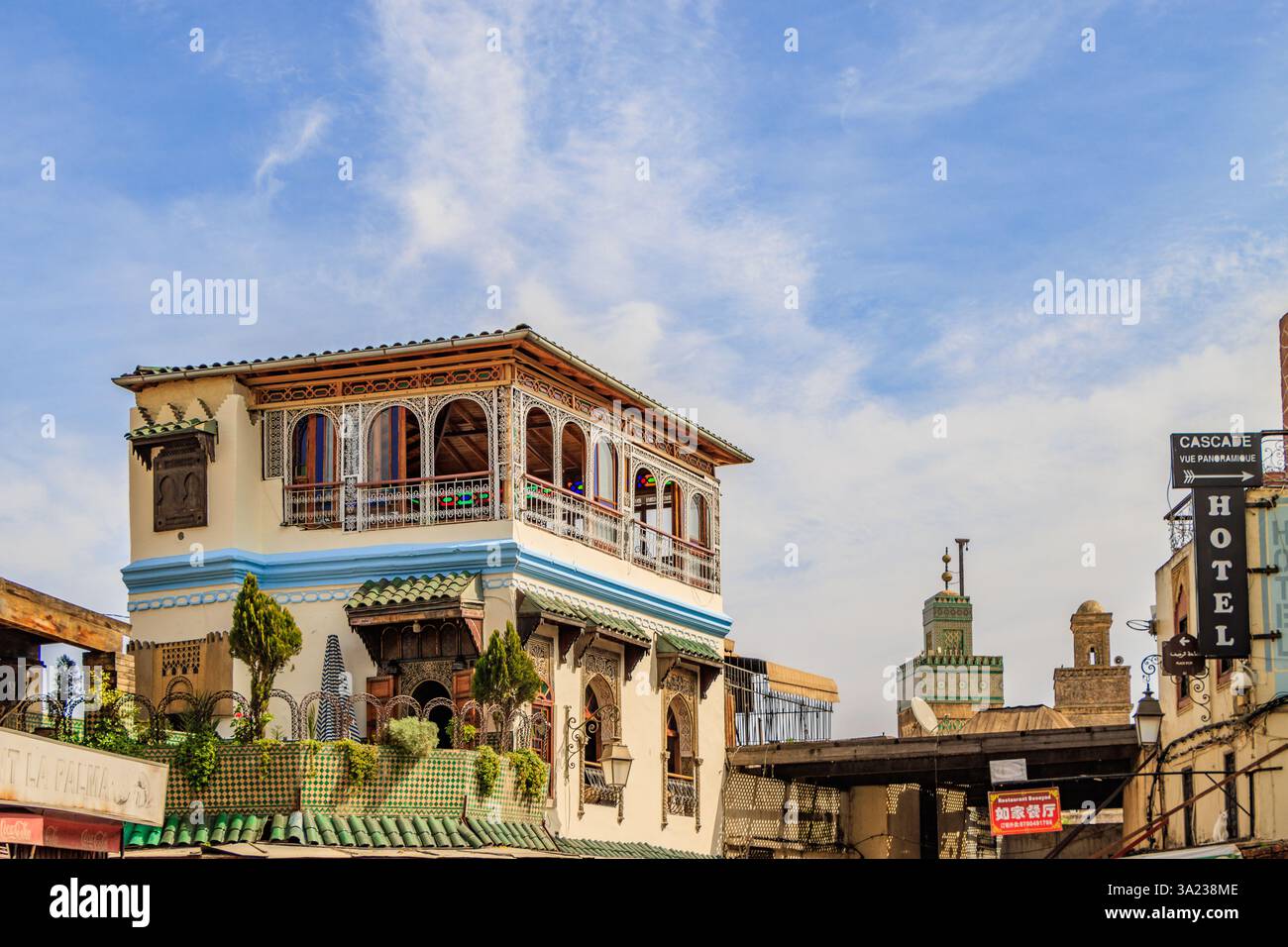A Restaurant La Kasbah de Fes in the old City in the historical Town of ...