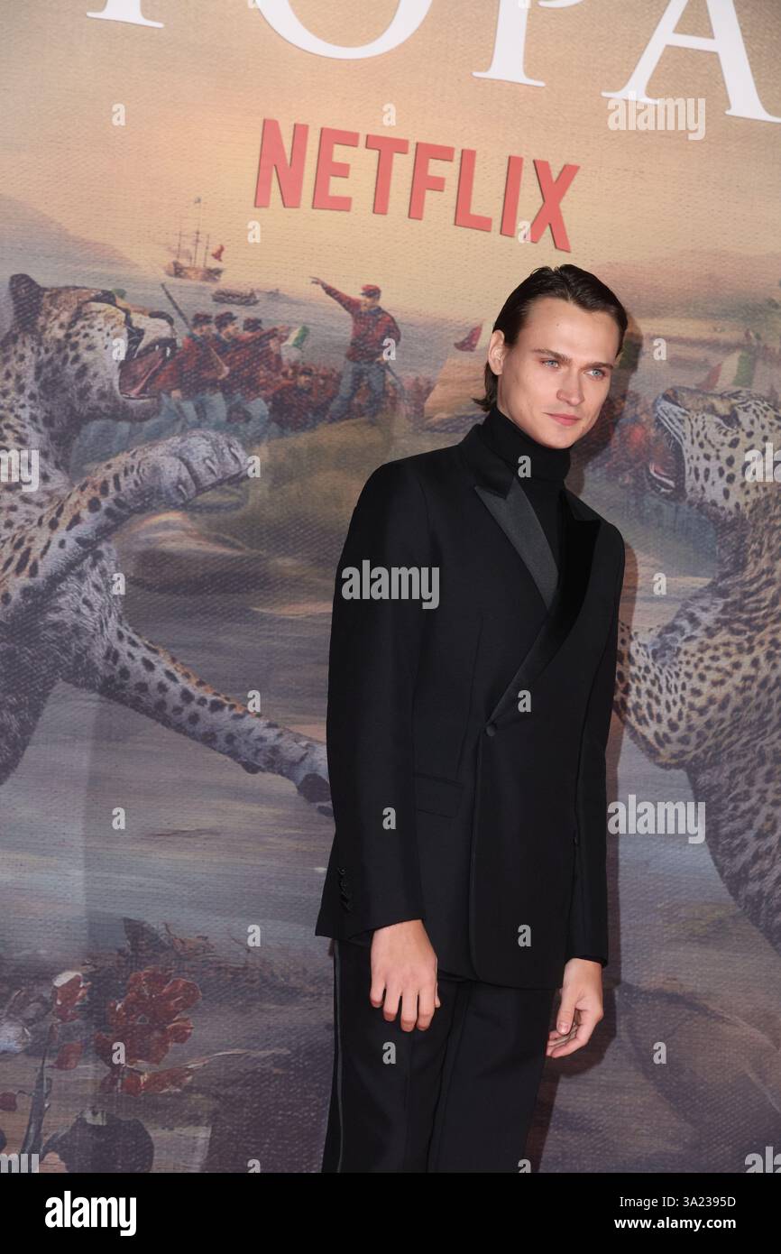 Saul Nanni during the photocall of the Netflix TV series “Il Gattopardo ...