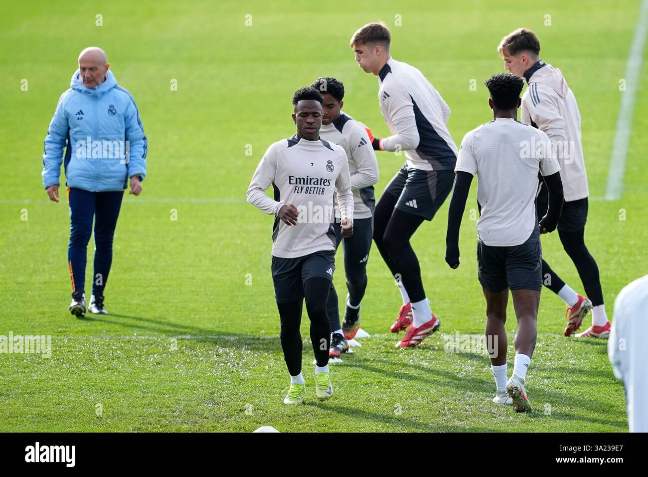 Vinicius Junior during the training day of Real Madrid ahead the UEFA ...