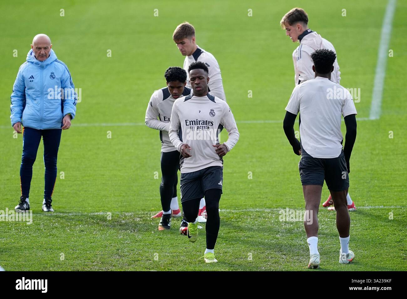 Vinicius Junior during the training day of Real Madrid ahead the UEFA ...
