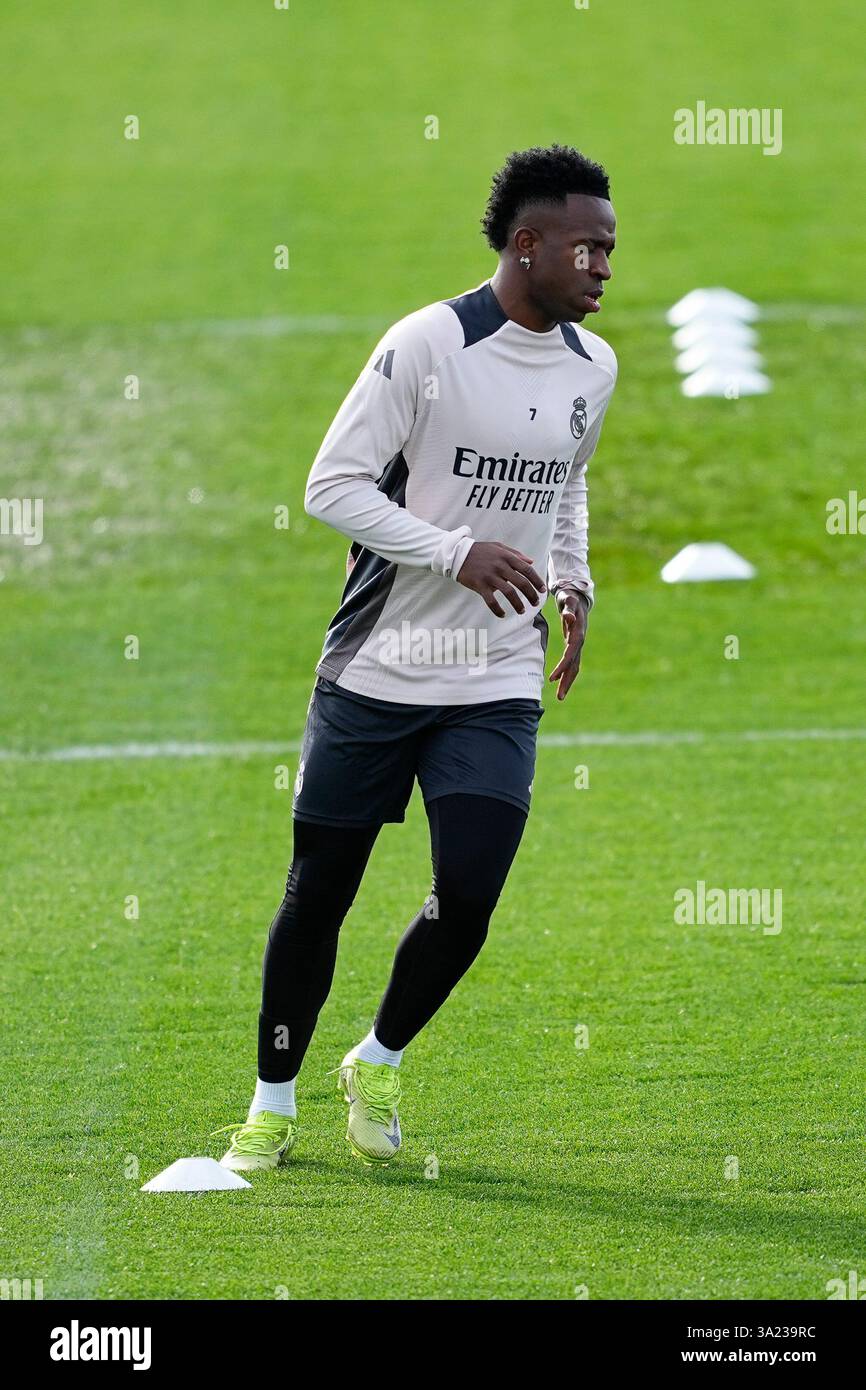 Vinicius Junior during the training day of Real Madrid ahead the UEFA ...