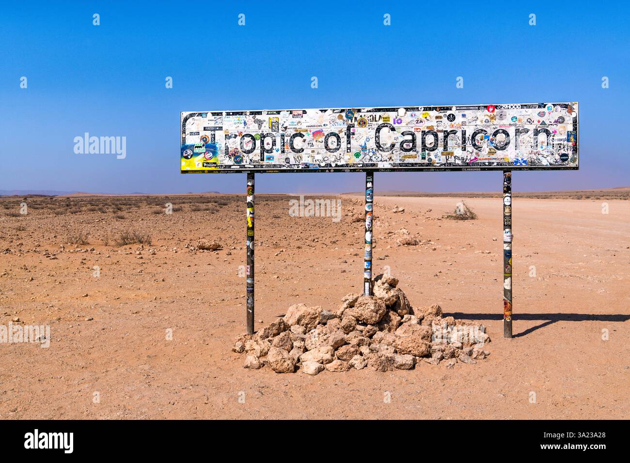 SOLITAIRE, NAMIBIA - AUGUST 15, 2024: "Tropic of Capricorn" Sign in ...