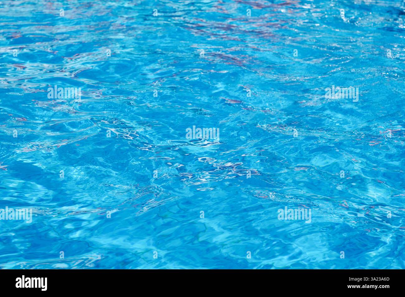 Swimming pool, ocean, sea surface abstract background. Blue water with ...