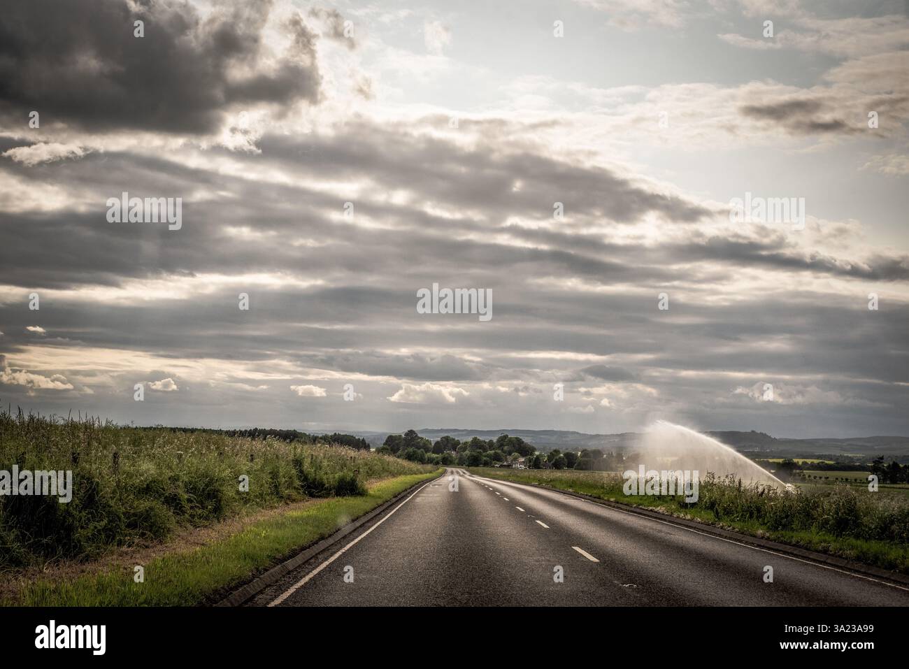 Scenic road in the scottish countryside Stock Photo - Alamy