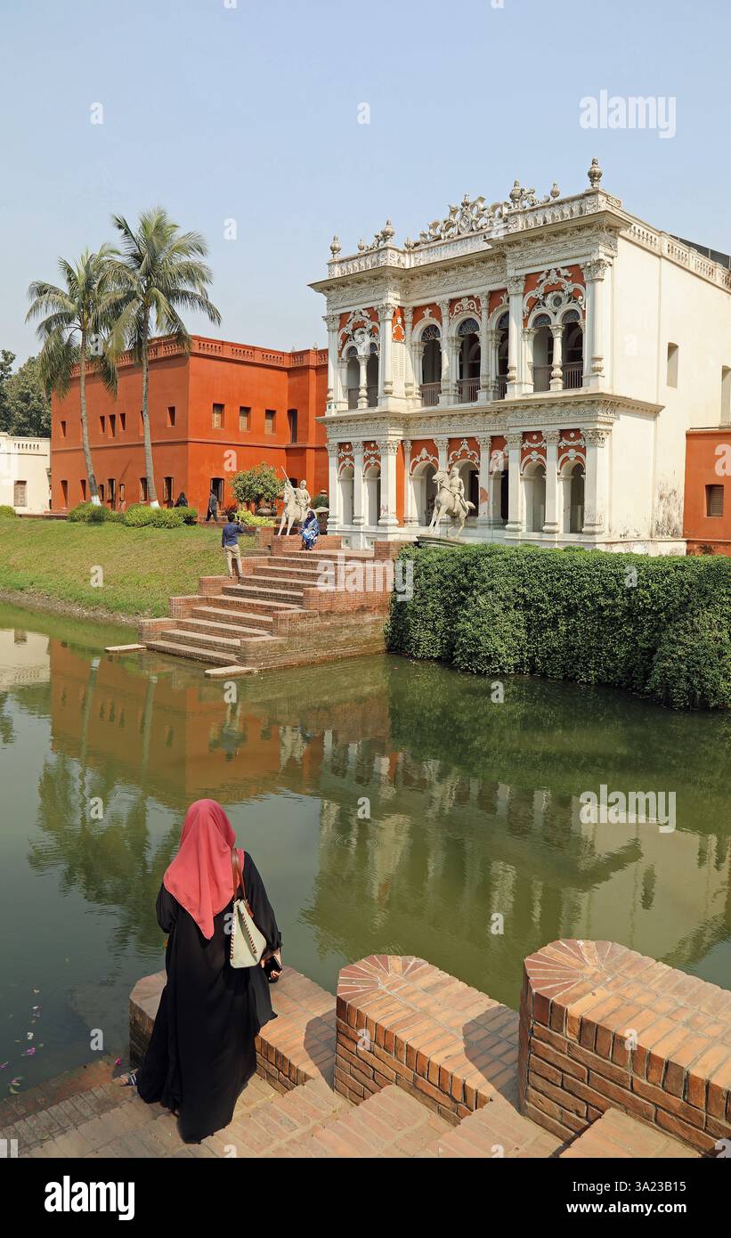 Tourists visiting the Bara Sardar Bari at Sonargaon in Bangladesh Stock ...