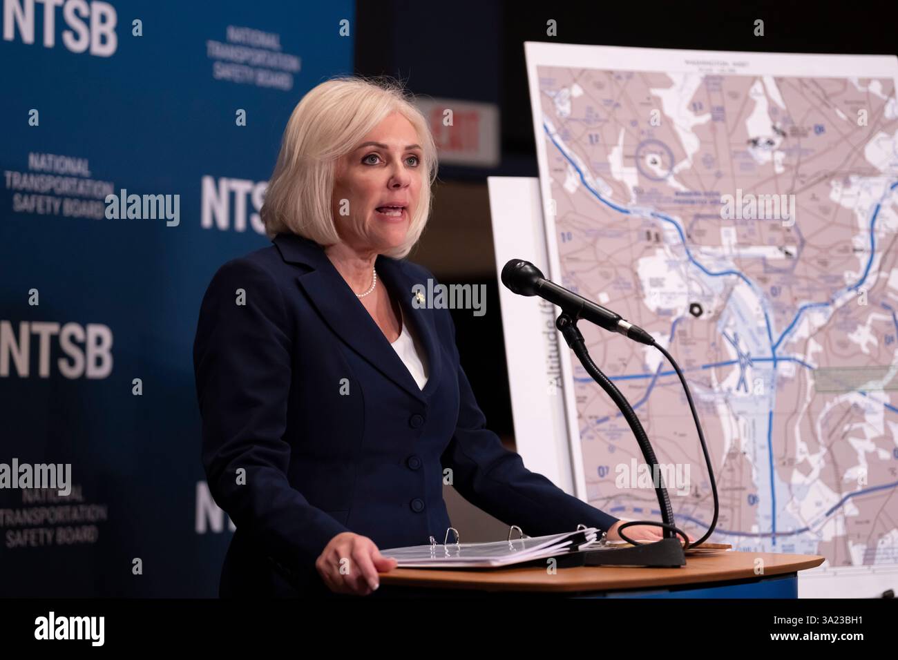 National Transportation Safety Board (NTSB) Chairwoman Jennifer Homendy ...