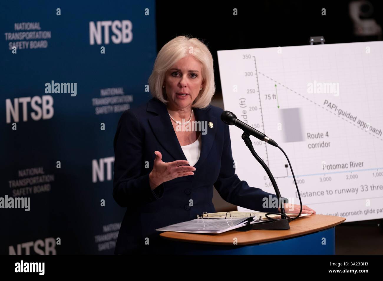 National Transportation Safety Board (NTSB) Chairwoman Jennifer Homendy ...