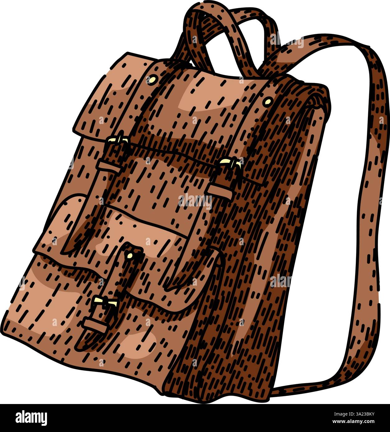 gear backpack sketch hand drawn vector Stock Vector Image & Art - Alamy