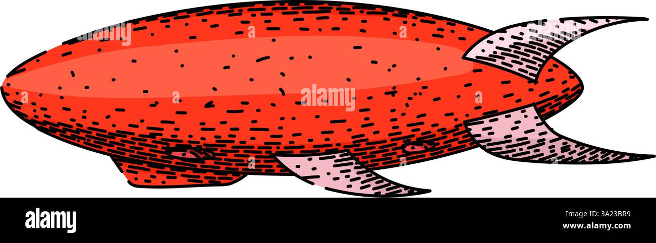 zeppelin airship sketch hand drawn vector Stock Vector Image & Art - Alamy