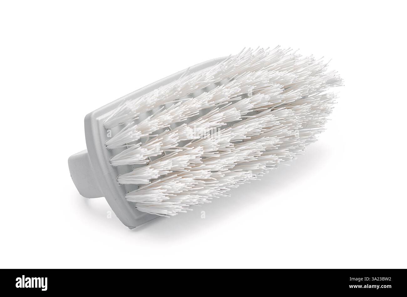 Gray handle brush with white bristle on white background Stock Photo ...