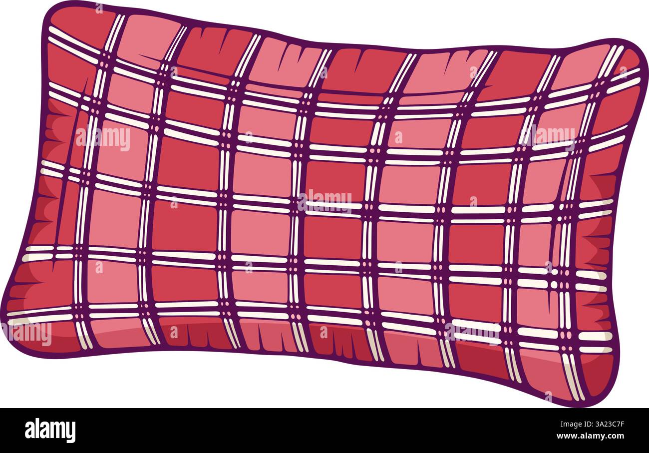 Checkered cushion Stock Vector Images - Alamy