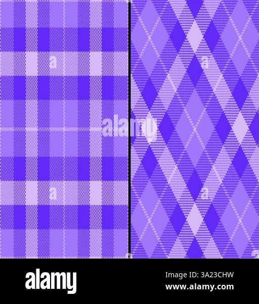 Madras Plaid Seamless Patterns in Gradient themed colors Stock Vector ...