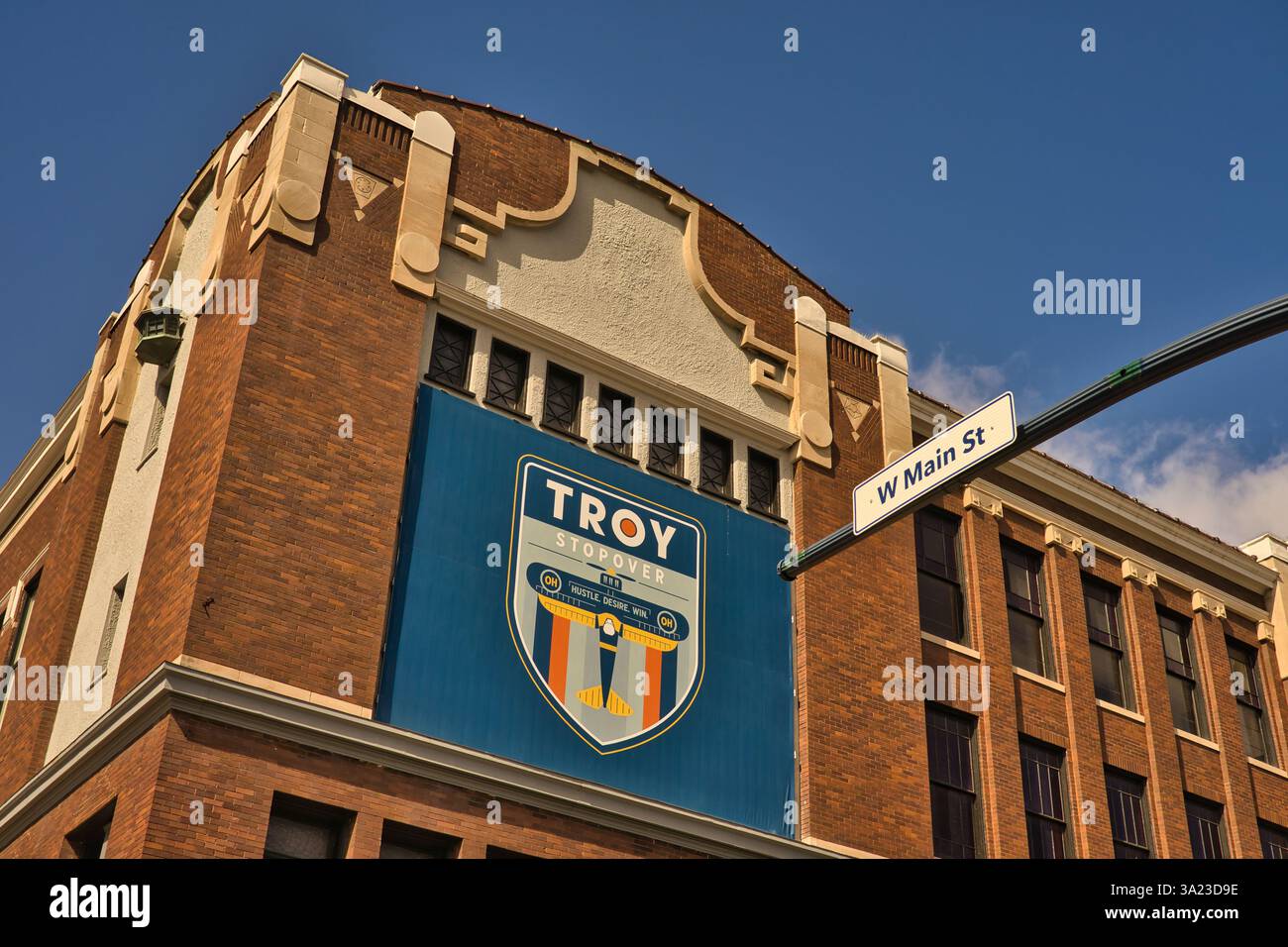 Art murals on building in downtown Troy Ohio Maimi County USA 2025 ...