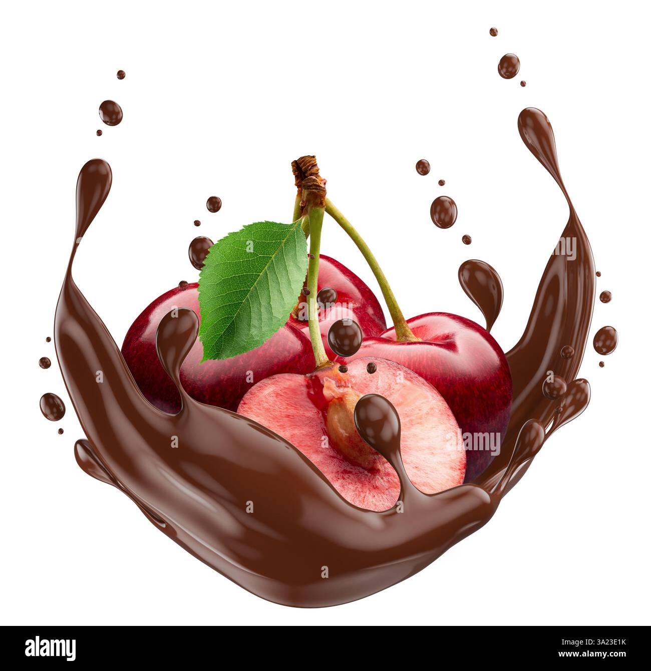 Hot chocolate in a cafe Cut Out Stock Images & Pictures - Alamy