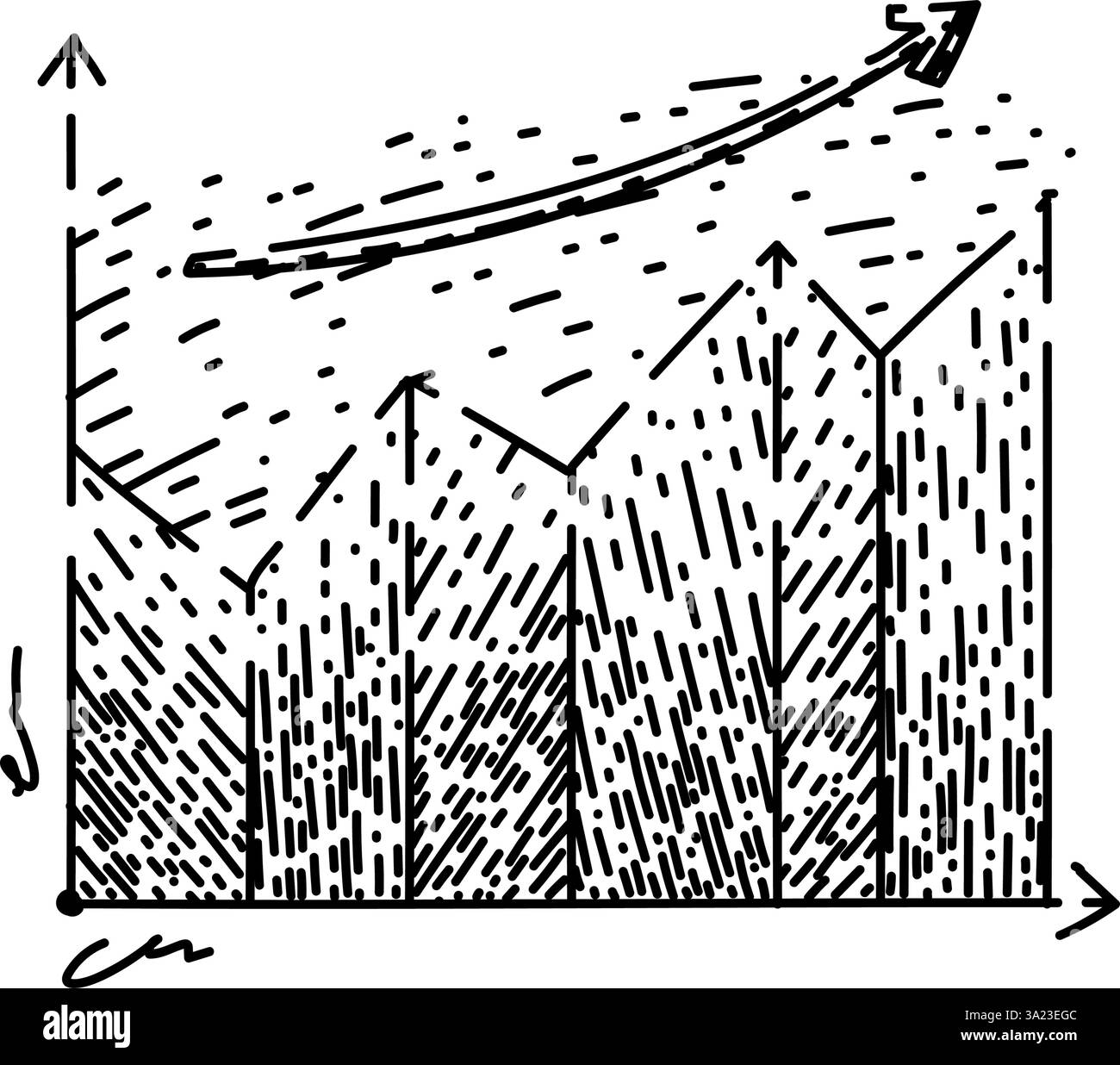 diagram graph sketch hand drawn vector Stock Vector Image & Art - Alamy