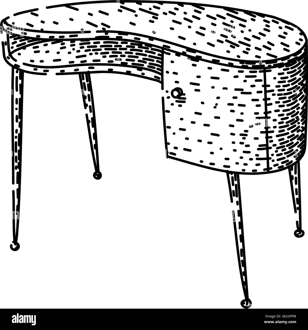 workspace desk sketch hand drawn vector Stock Vector Image & Art - Alamy