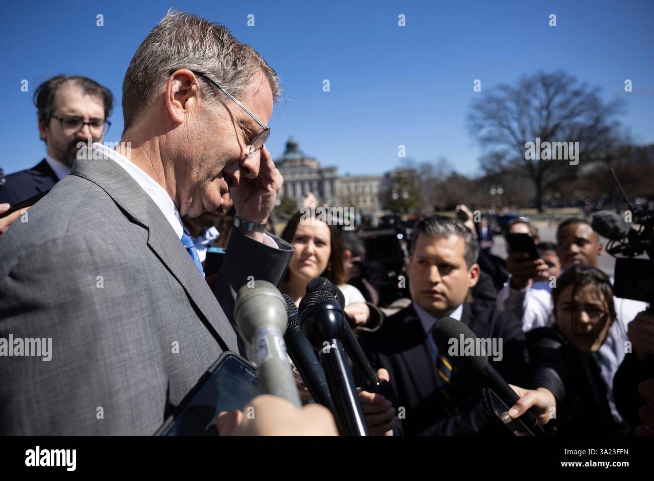 Rep. Tim Burchett (R-Tenn.) speaks with reporters outside the U.S ...
