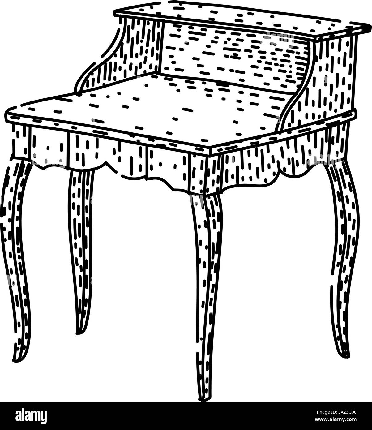 Furniture desk Black and White Stock Photos & Images - Alamy