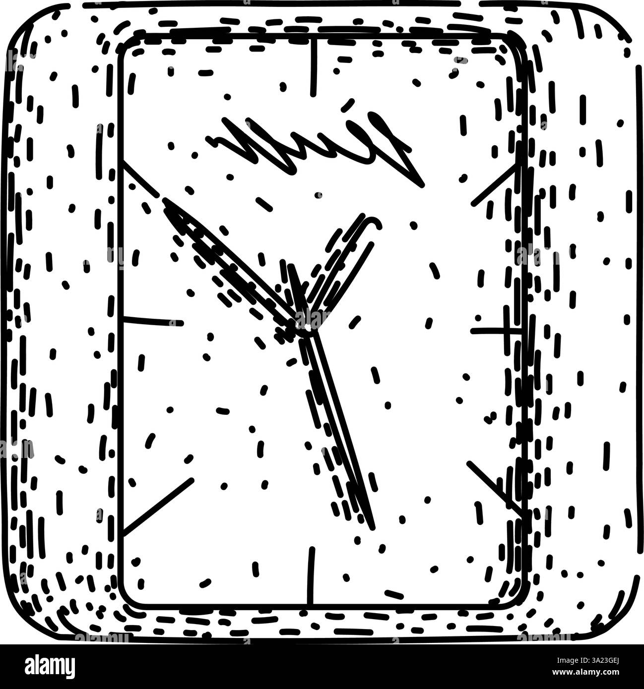alarm clock sketch hand drawn vector Stock Vector Image & Art - Alamy