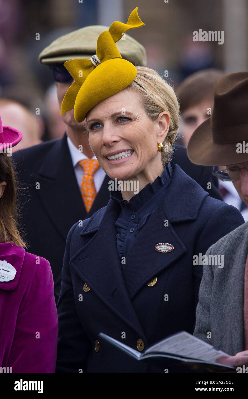Cheltenham, UK. 11th Mar, 2025. Zara Tindall attended day on of the ...