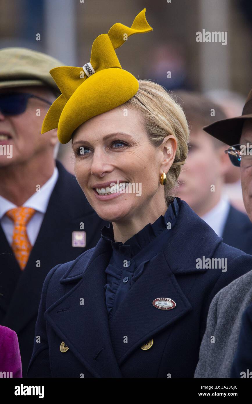 Zara Tindall attended day on of the 2025 Cheltenham Festival with Zara ...