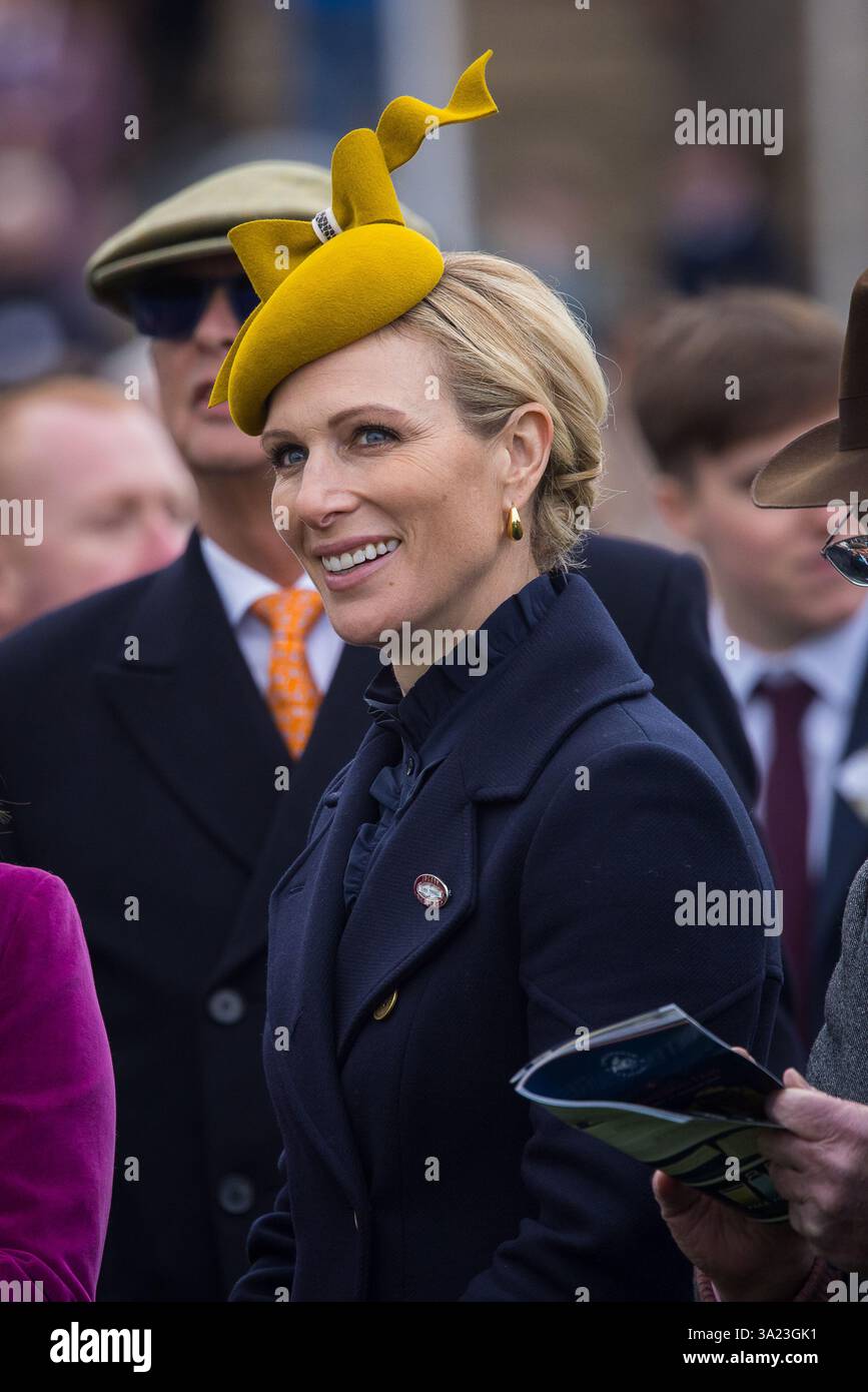 Cheltenham, UK. 11th Mar, 2025. Zara Tindall attended day on of the ...