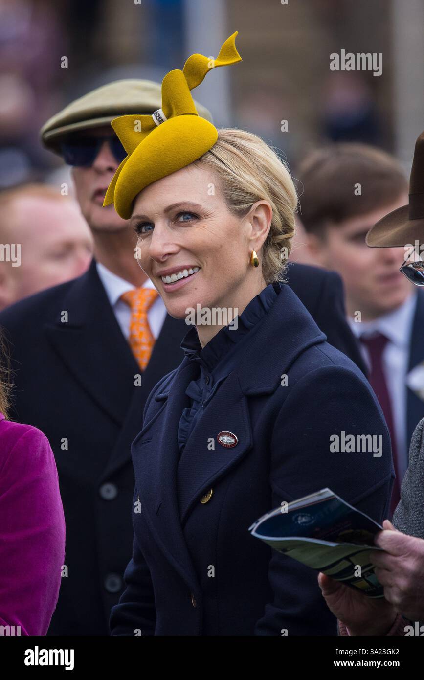 Cheltenham, UK. 11th Mar, 2025. Zara Tindall attended day on of the ...