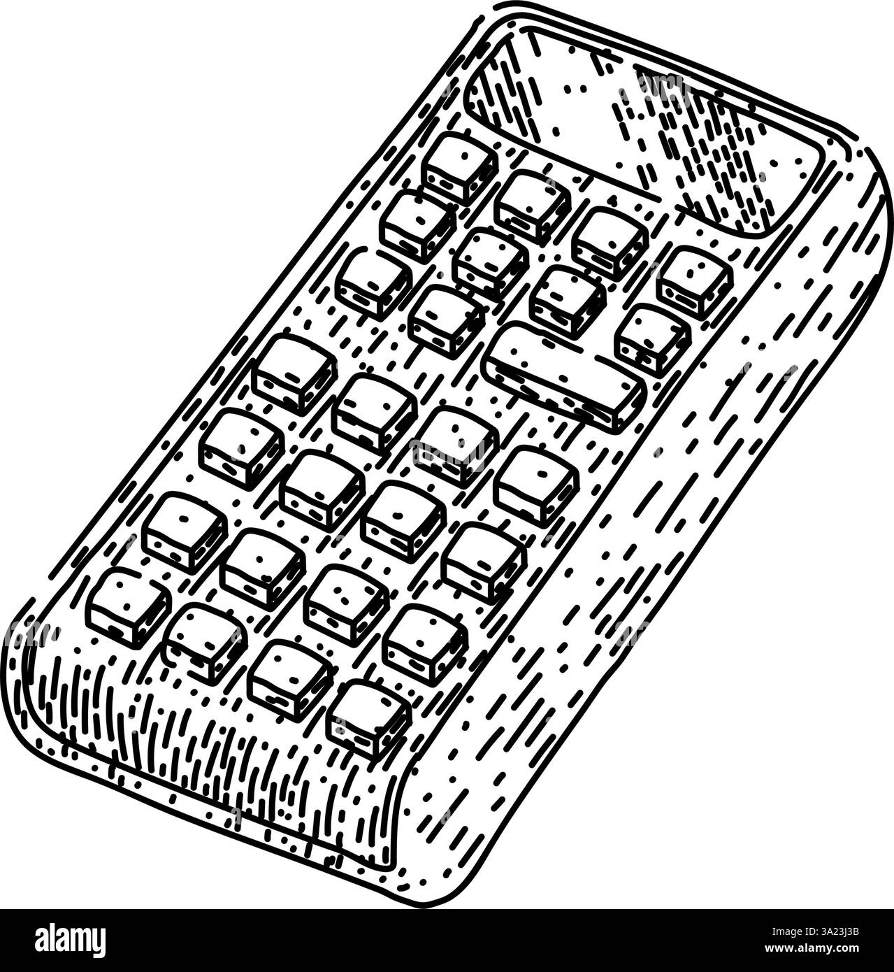 arithmetic calculator sketch hand drawn vector Stock Vector Image & Art ...