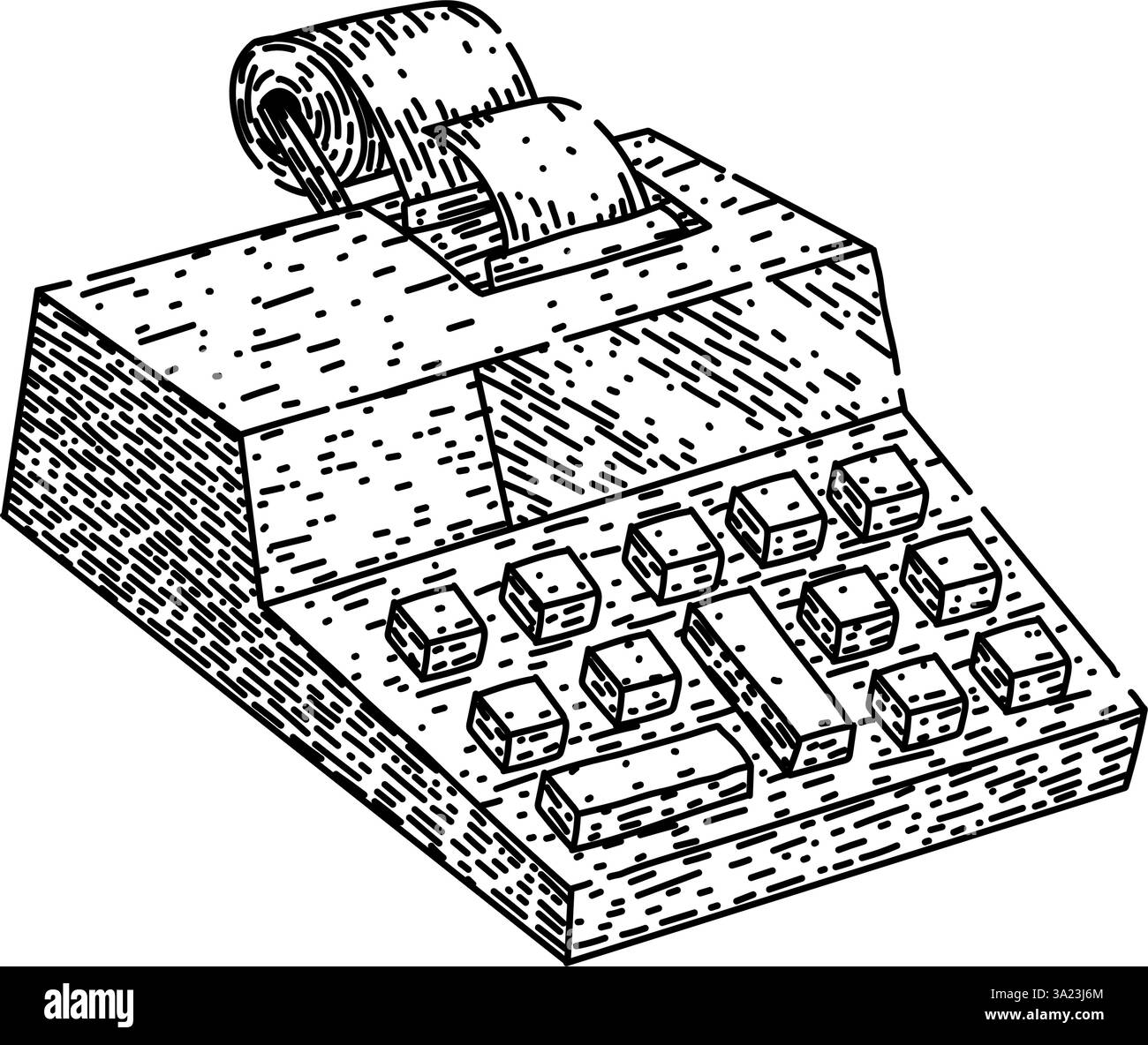 math calculator sketch hand drawn vector Stock Vector Image & Art - Alamy