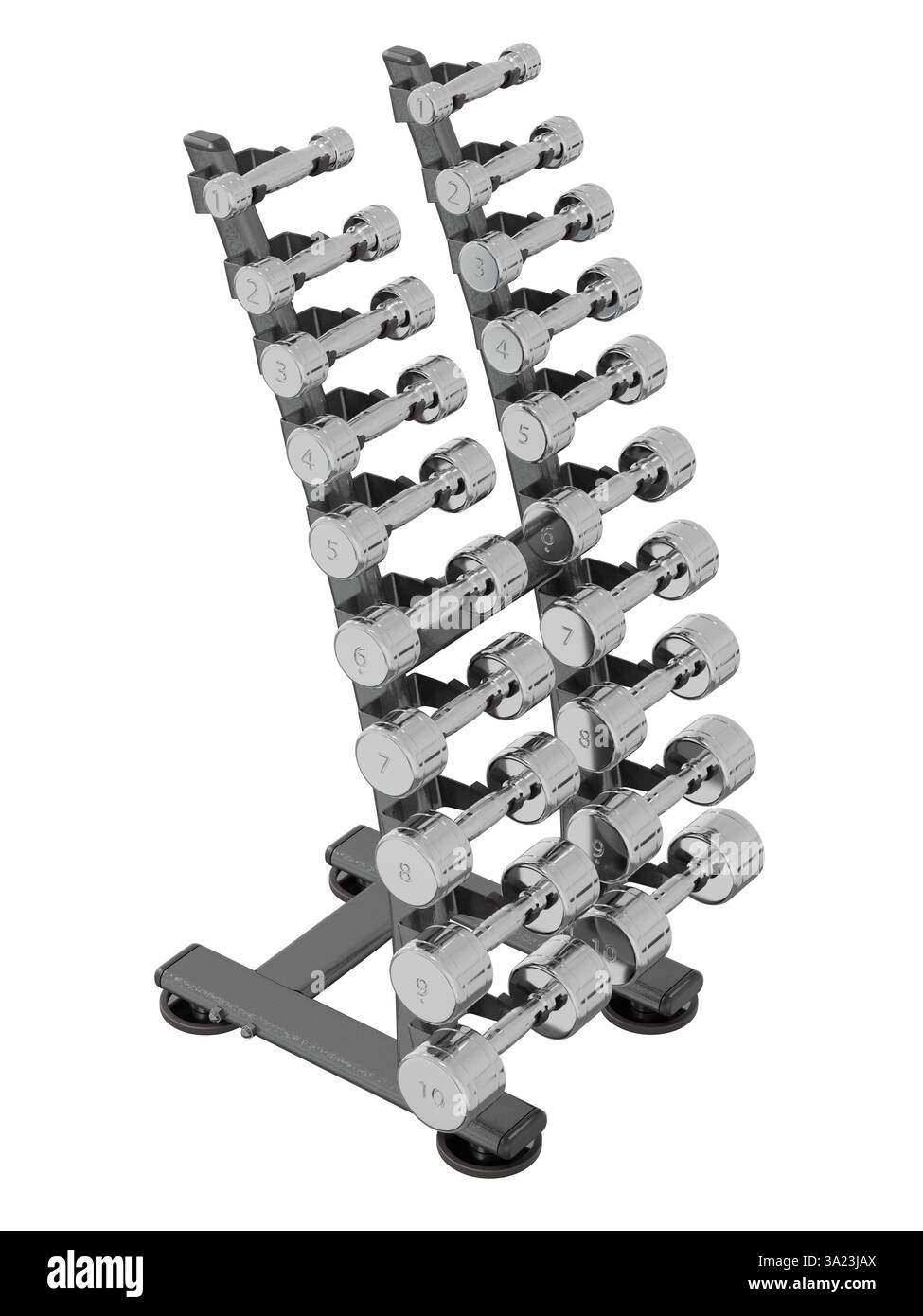 Gym Dumbbell rack, a stand for weightlifting gym equipment with ...